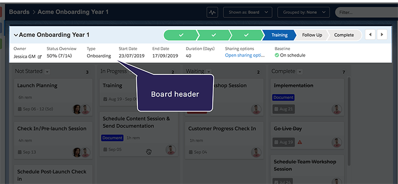 Customize the Board Header — Knowledge Base — Precursive