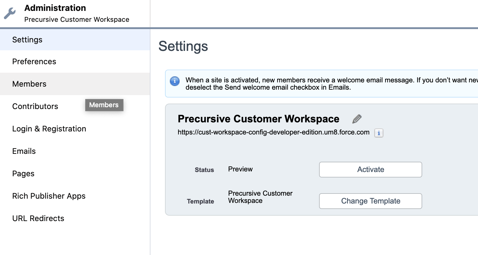 How to prepare your ORG for Customer Workspace? — Help Center — Precursive Success Hub
