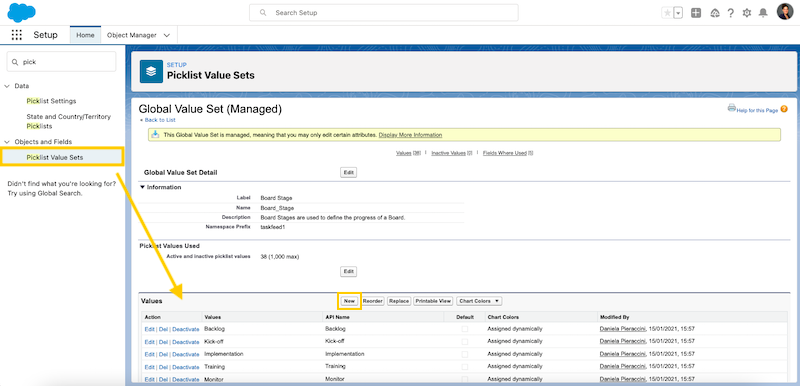 How to add New Picklist Values for Stages and Team Roles — Knowledge Base — Precursive