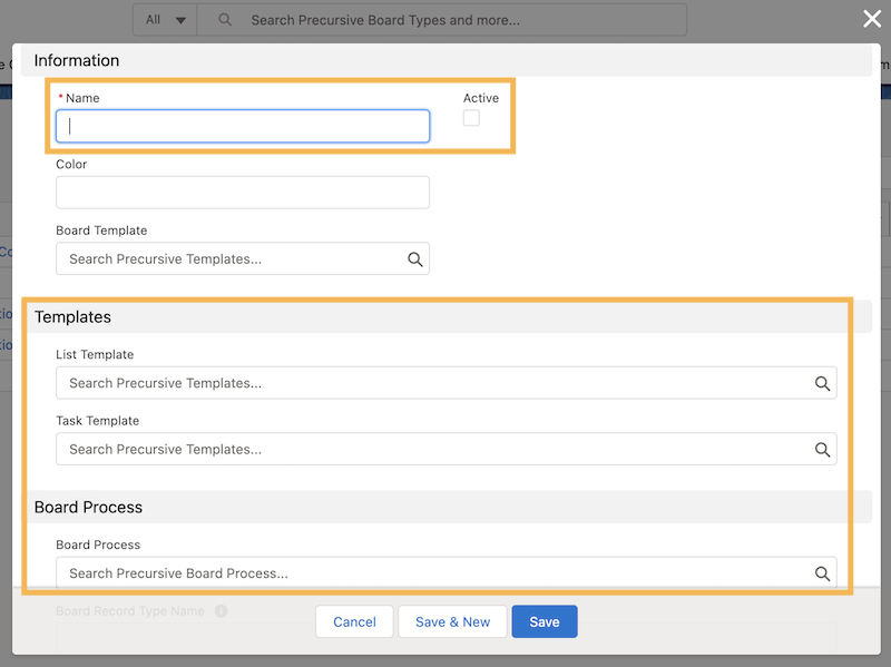Building a Precursive Board Type — Help Center — Precursive Success Hub